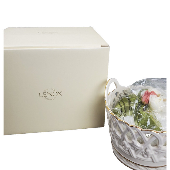 Lenox | Accents | Lenox Fine Porcelain Basket Sachet Adults Ivory ...